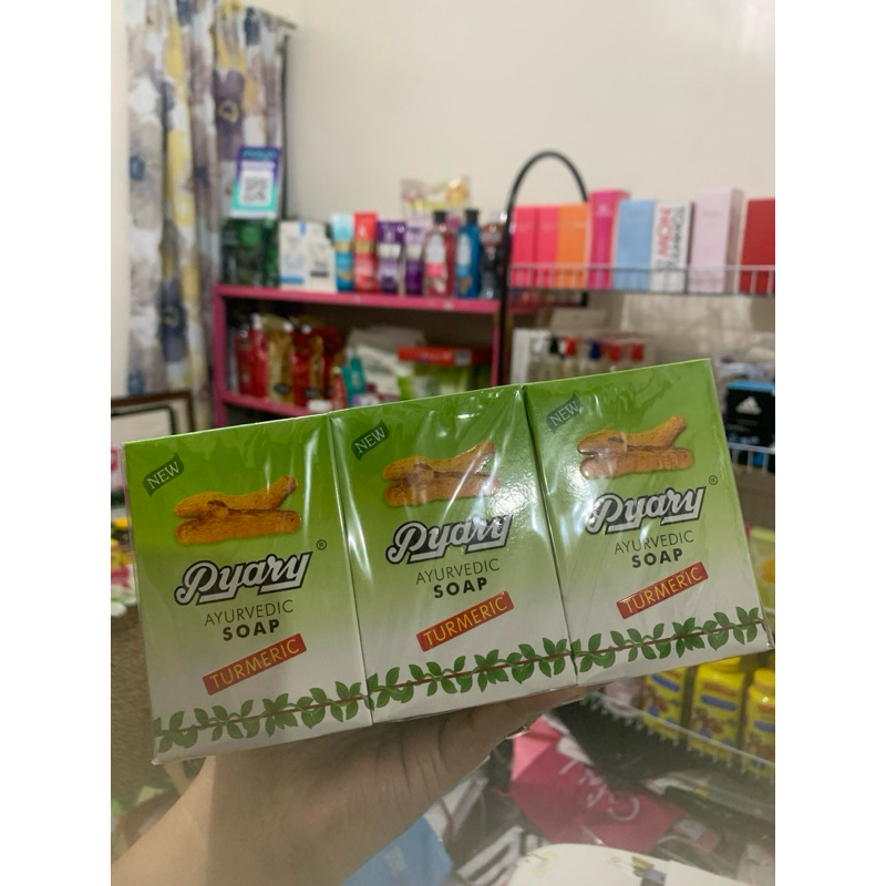 PYARY TURMERIC soap 75 grams x 6 pcs or 12 pcs | Shopee Philippines