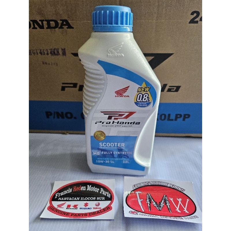 PRO HONDA GENUINE OIL 4T SL 10W30 MB (NEW)(HONDA BLUE) 800ML FULLY ...