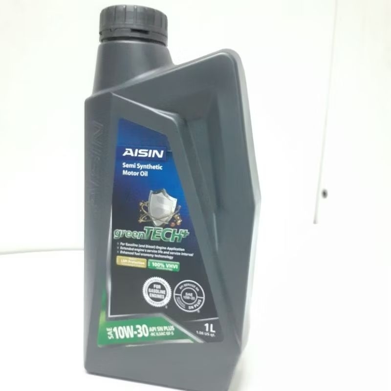 AISIN SEMI SYNTHETIC MOTOR OIL API SN PLUS SAE 10W-30 (1LITER bottle ...