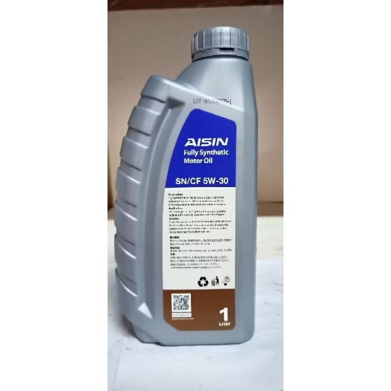 Aisin Fully Synthetic Motor Oil SN CF 5W-30 (1 Liter bottle) | Shopee ...
