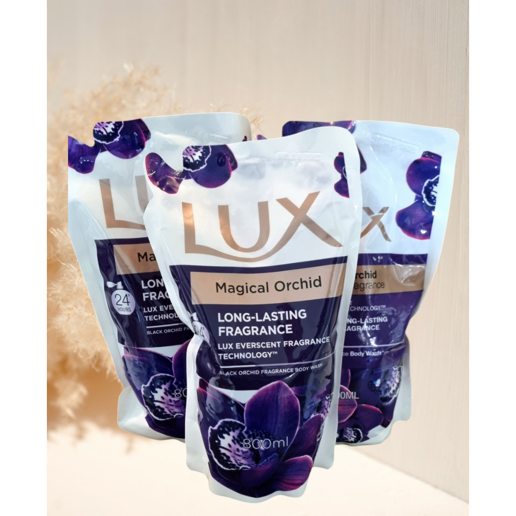 LUX Body Wash Magical Orchid/ Icy Muguet / 5x Gluta Bright Essence 800ml Refill | Shopee Philippines