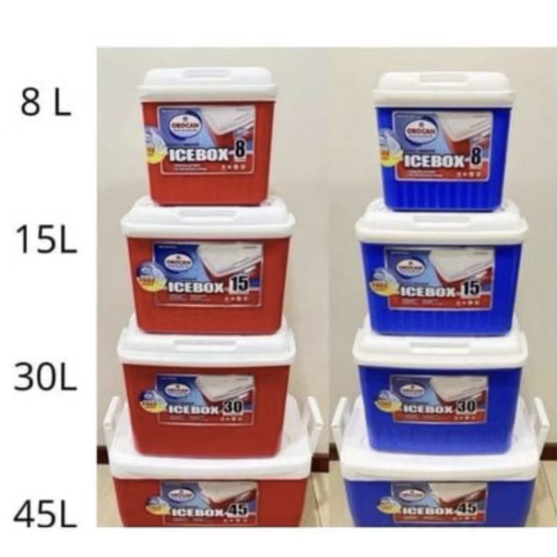 Orocan Ice Box IceBox Cooler Chest Insulated 8L/ 15L / 30L Free Ice ...