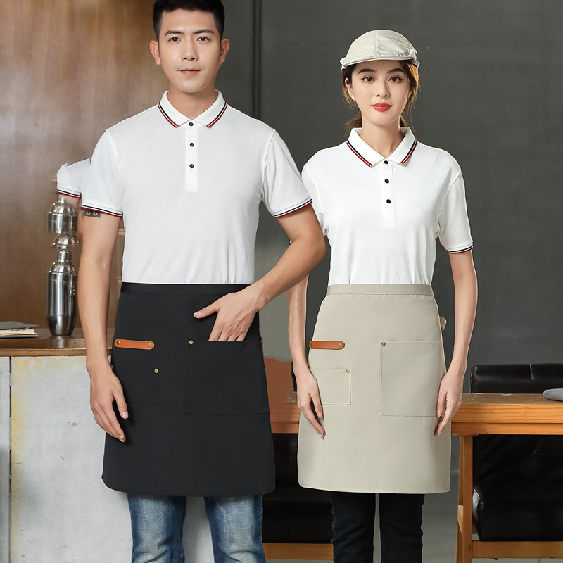 Half Long Apron Waist Tarpaulin Restaurant Coveralls for Nen and Women ...