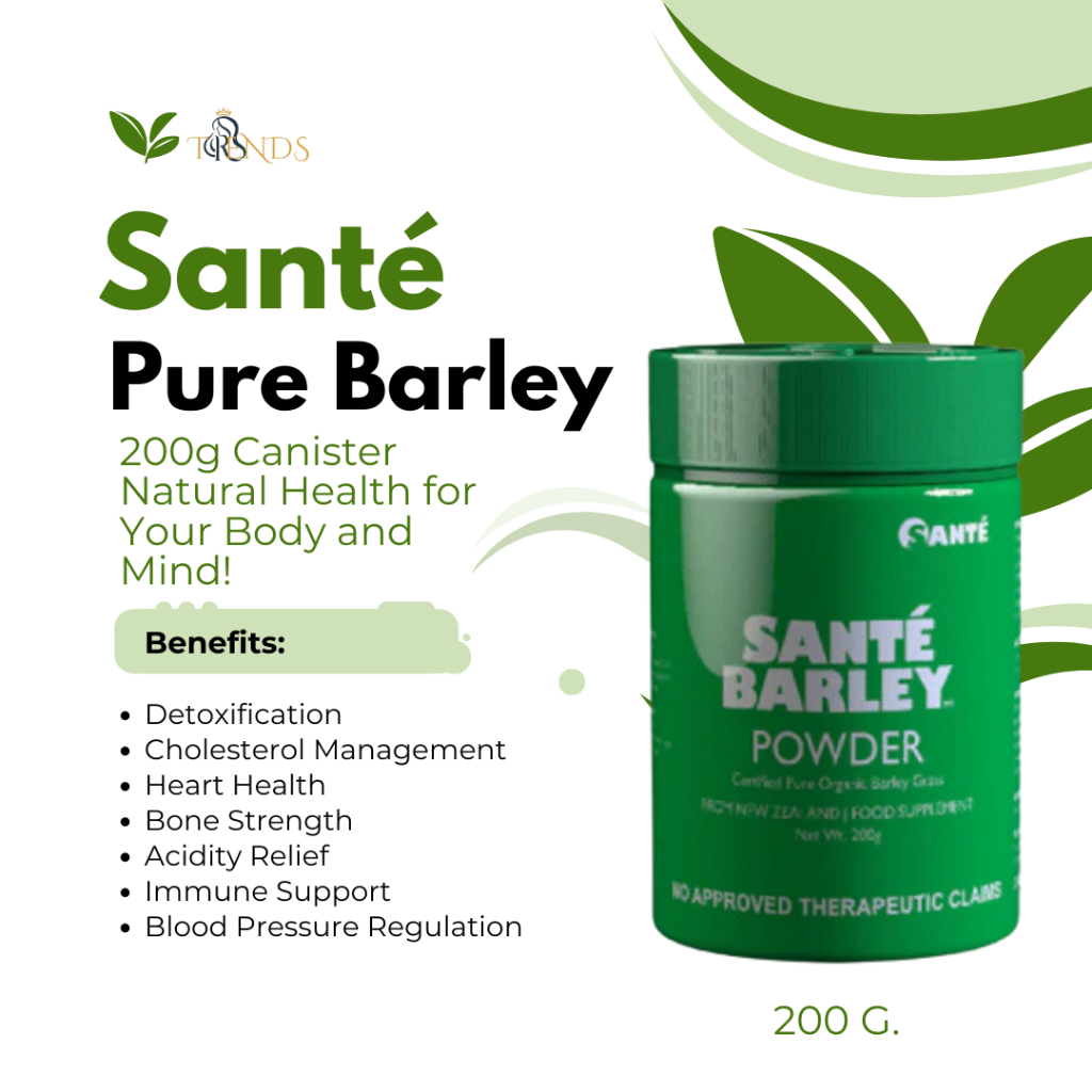 Sante Pure Barley Powder - 200g Stevia Canister | TrendsCollections ...