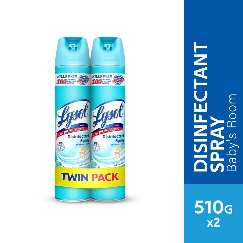 Lysol Disinfectant Spray Baby's Room 510GM Twin Pack | Shopee Philippines