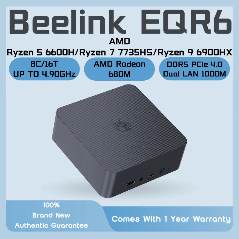 Beelink EQR6 MINI PC AMD Ryzen 5 6600H/Ryzen 9 6900HX DDR5 PCle4.0 ...