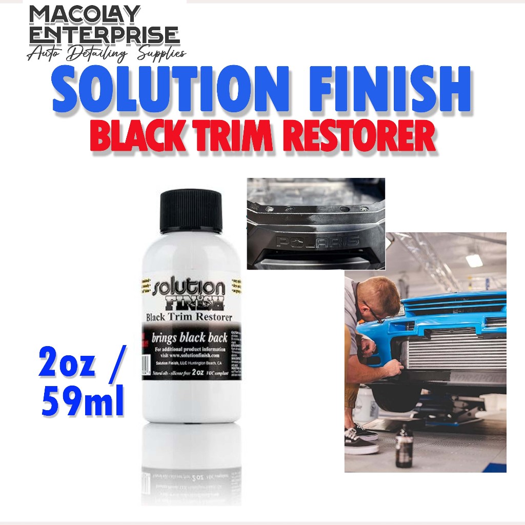 Solution Finish 2oz Black Trim Restorer Macolay Enterprise | Shopee ...