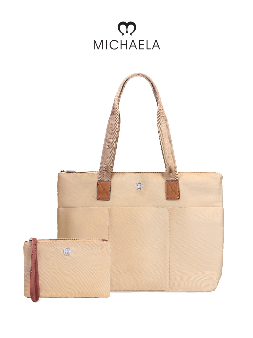 MICHAELA Oversized Tote Bag with Wallet 2 PCS Thicken Re-Nylon 17 ...