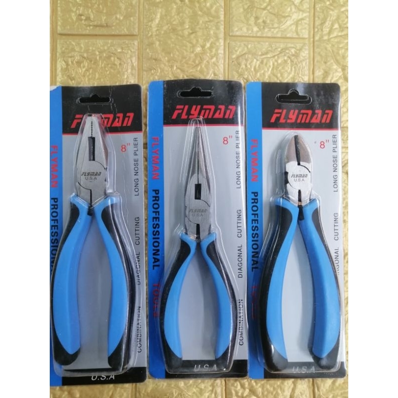 Original Flyman 8inch Plier Longnose Cutter | Shopee Philippines