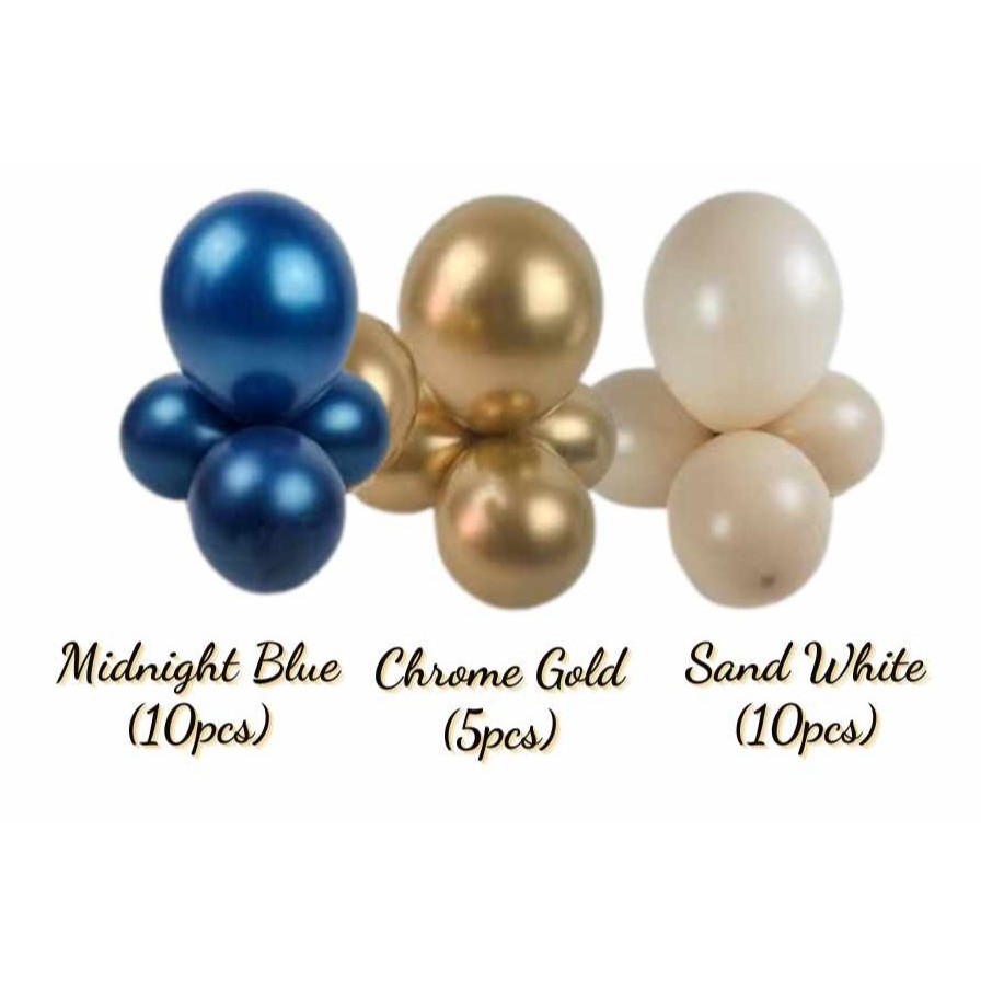 (25pcs) ROYAL NIGHT MIX Color Balloons for New Year 2025 ("Future Dusk ...