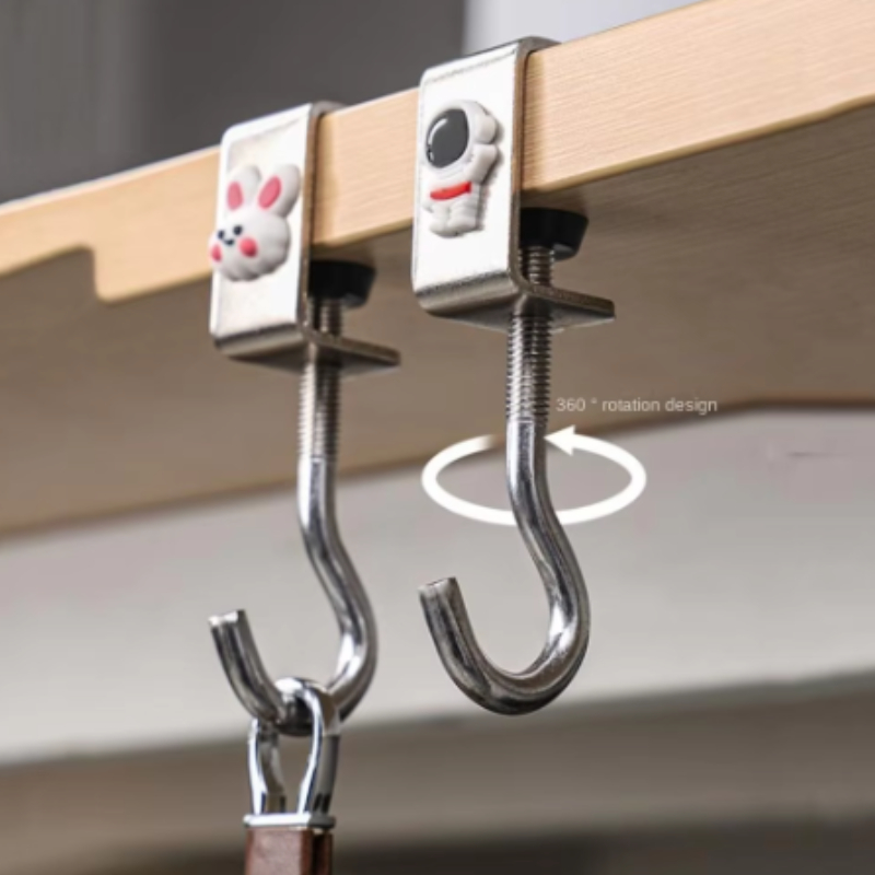 Adjustable Rotatable Hook Table Edge Hook For School Office Hanging ...