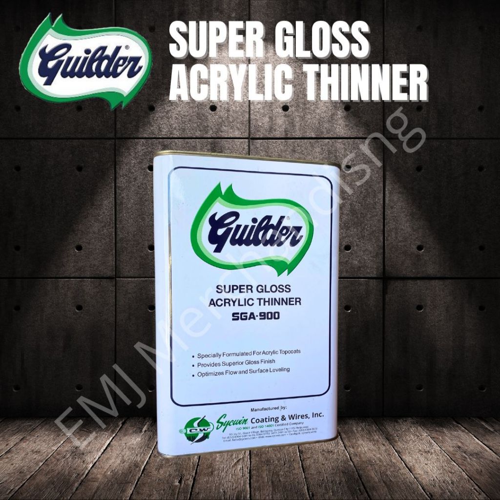 EMJ Guilder Super Gloss Acrylic Thinner - High Gloss Finish for Car, Motorcycle & Industrial ...