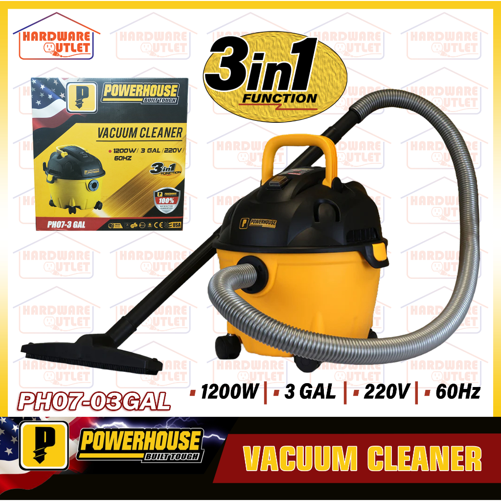 Powerhouse Vacuum Cleaner 3in1 function 3Gallons or 6 Gallons | Shopee ...