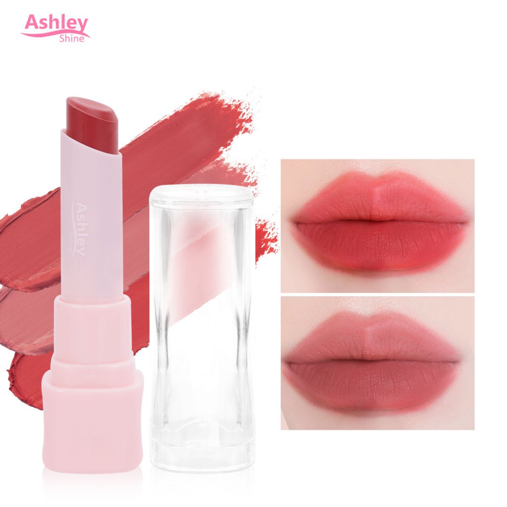 Ashley Shine Matte Lipstick High Pigmented 24H Long Lasting Not Dry Lip ...