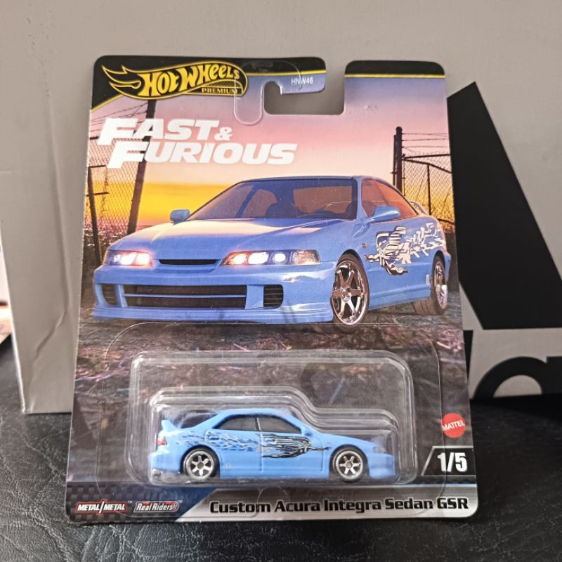 Hot Wheels Premium Fast and Furious FNF Custom Acura Integra Sedan GSR ...