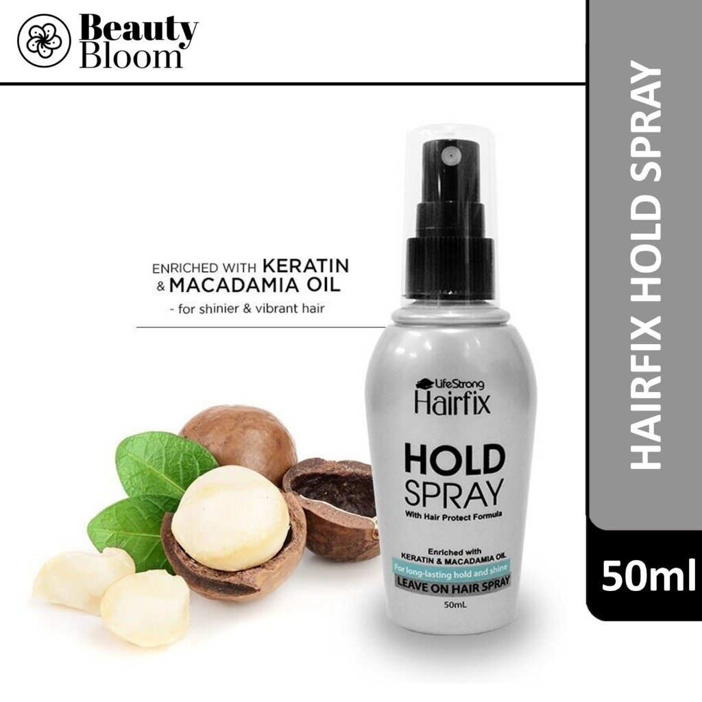 Hairfix Hold Spray with Keratin and Macadamia 50ml | Shopee Philippines