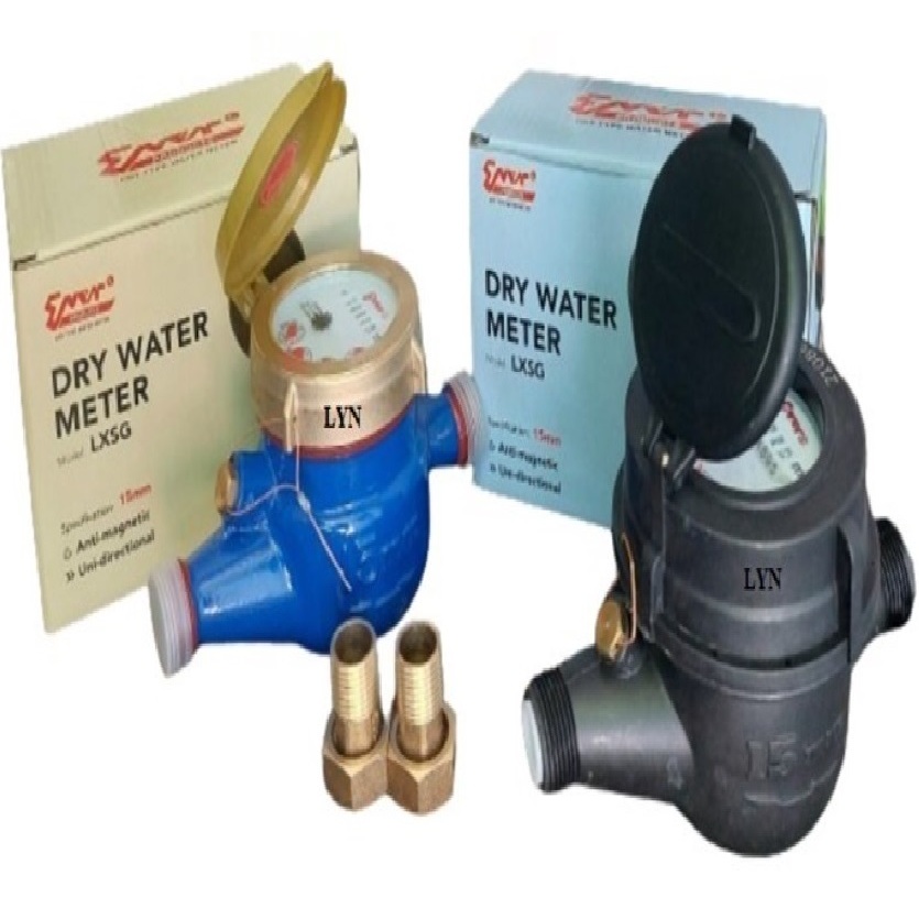 (BRASS / PVC)EVER WATER METER DRY TYPE | Shopee Philippines