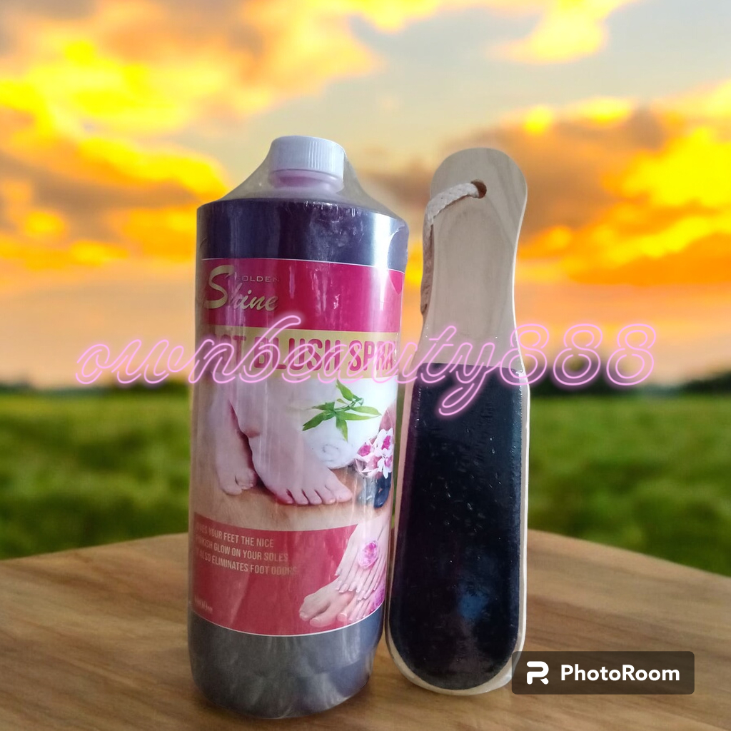 2IN1 FOOT BLUSH/FOOT SPRAY GOLDEN SHINE 1000ML WITH DOUBLE SIDED ...