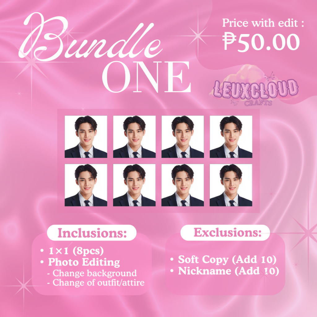 ID Picture 1x1, 2x2, Passport Size (Waterproof) | Shopee Philippines