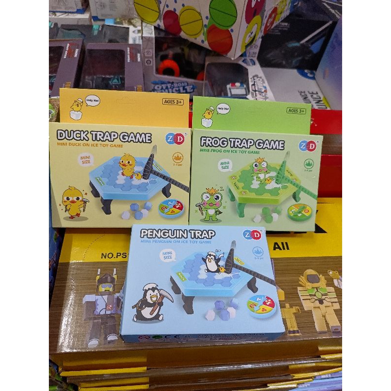 MINI BOARD GAME PENGUIN TRAP DUCK TRAP FROG TRAP(SOLD BY 3PCS) | Shopee ...