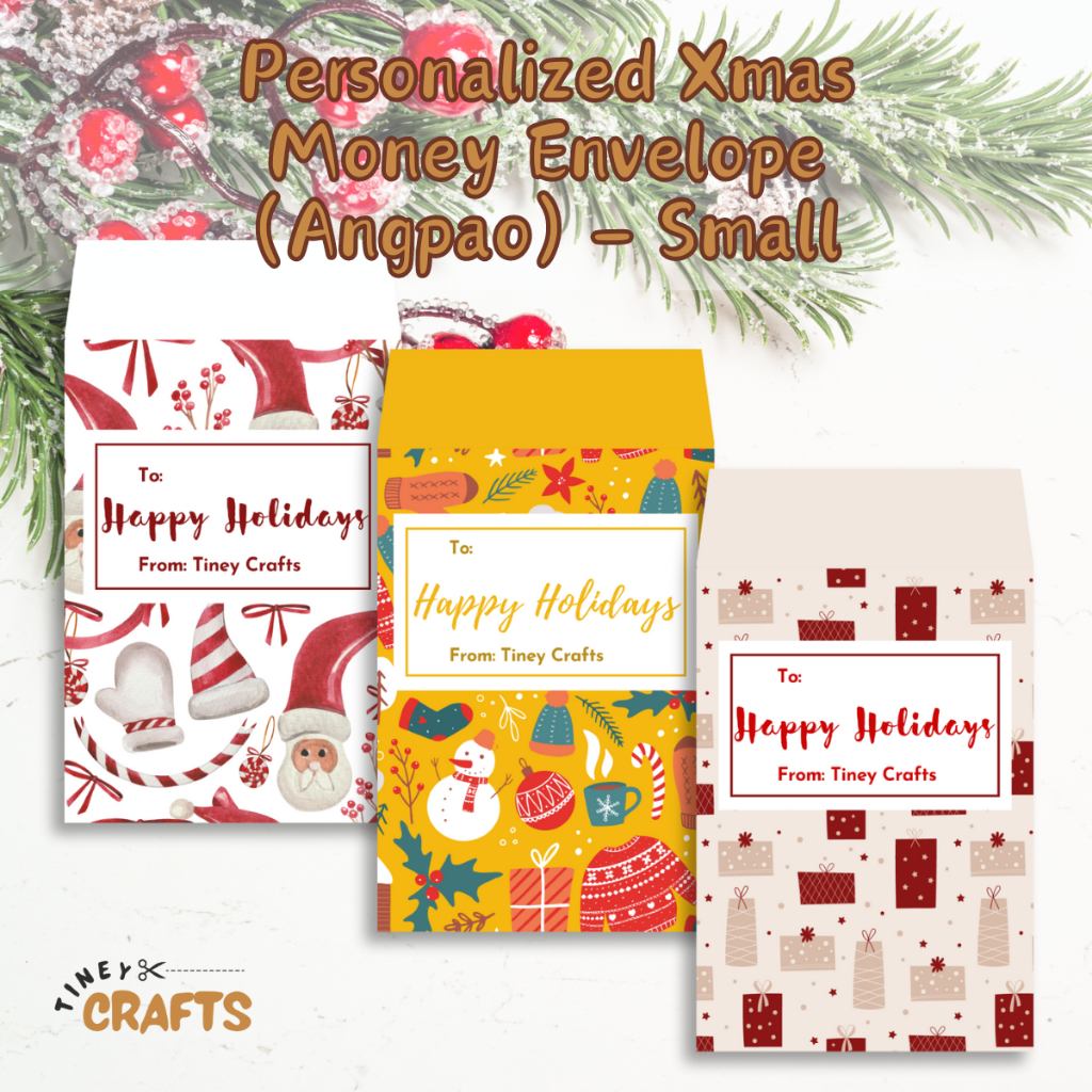 Personalized Christmas Money Envelope (Angpao) - Small | Shopee Philippines