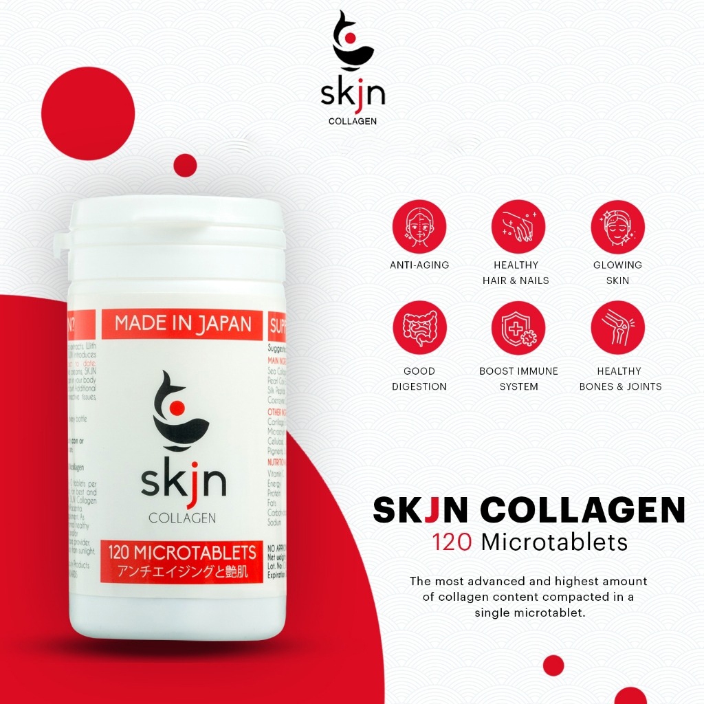 Skjn Collagen Microtablets 120s Duma Bottle Made in Japan | Shopee ...