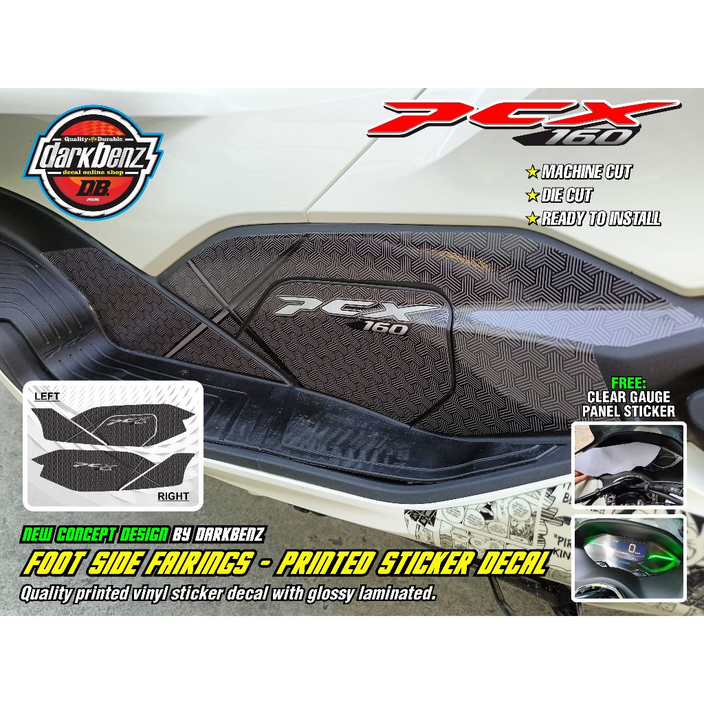 Honda PCX 160 New concept quality printed sticker decal | custom made ...