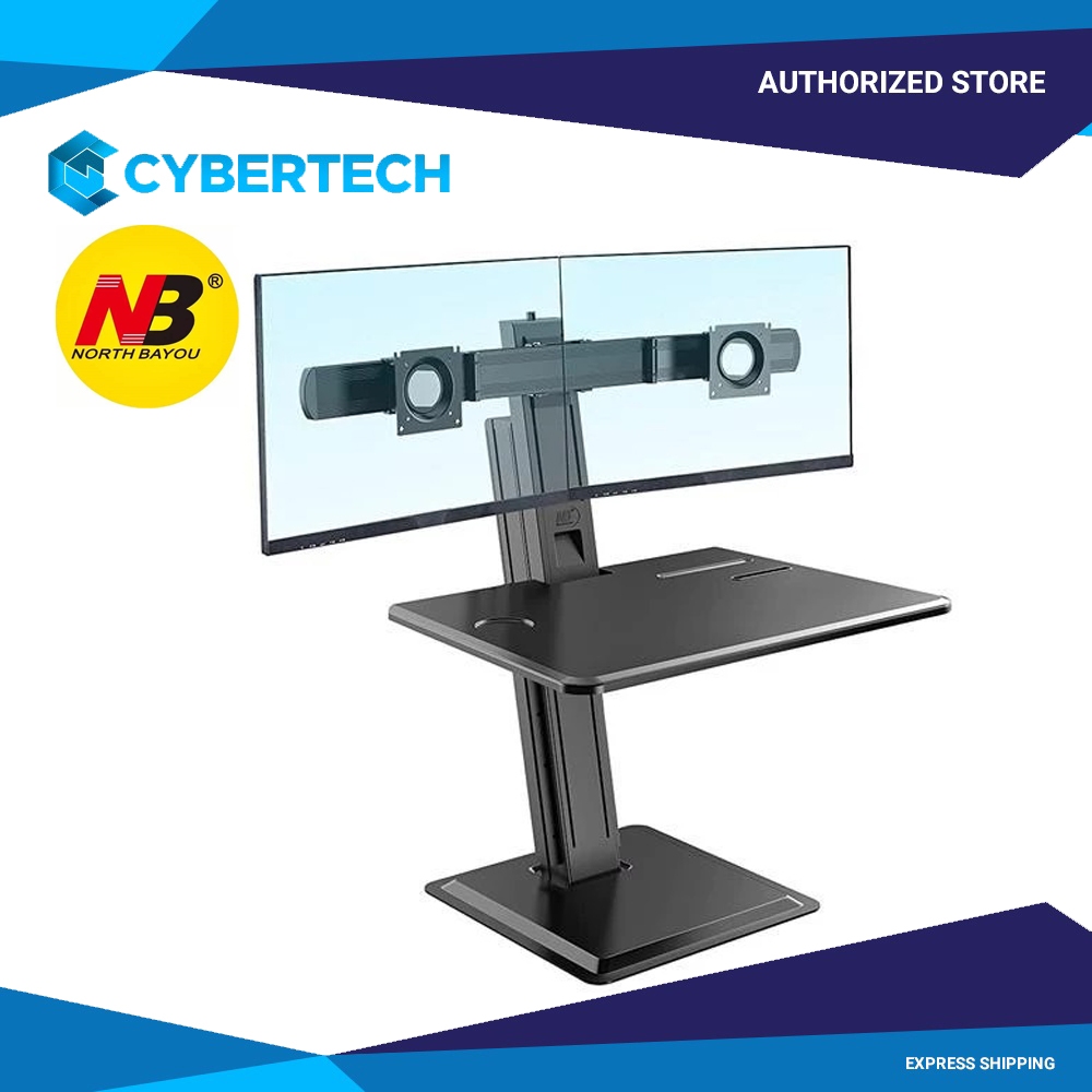 North Bayou S100 Sit-Stand Workstation 22-27 Inch Black | Shopee ...