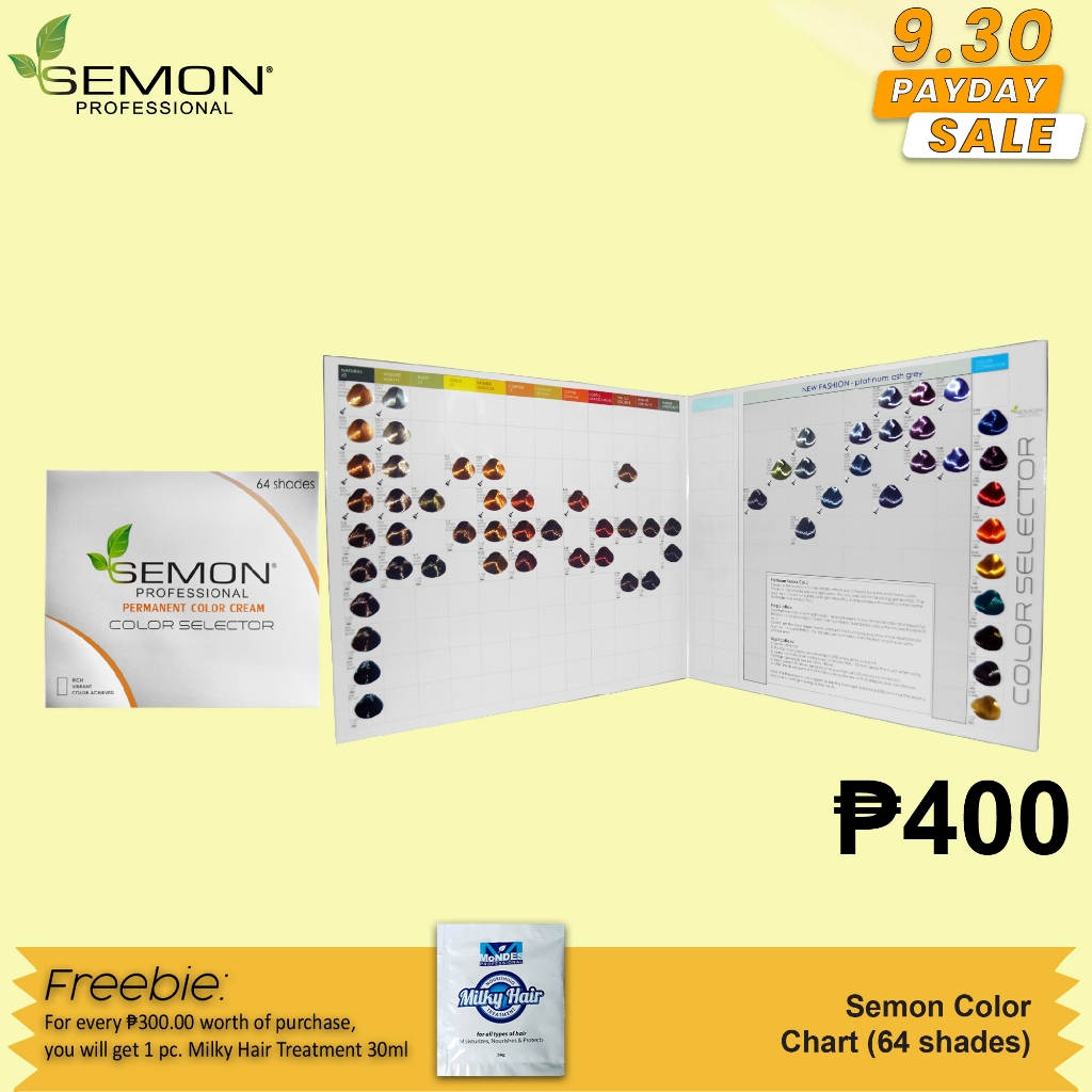 Semon Color Chart 62 Shades | Shopee Philippines