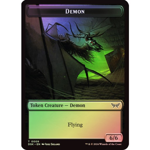 Magic: The Gathering | Demon // Manifest Double-Sided Token (Foil ...