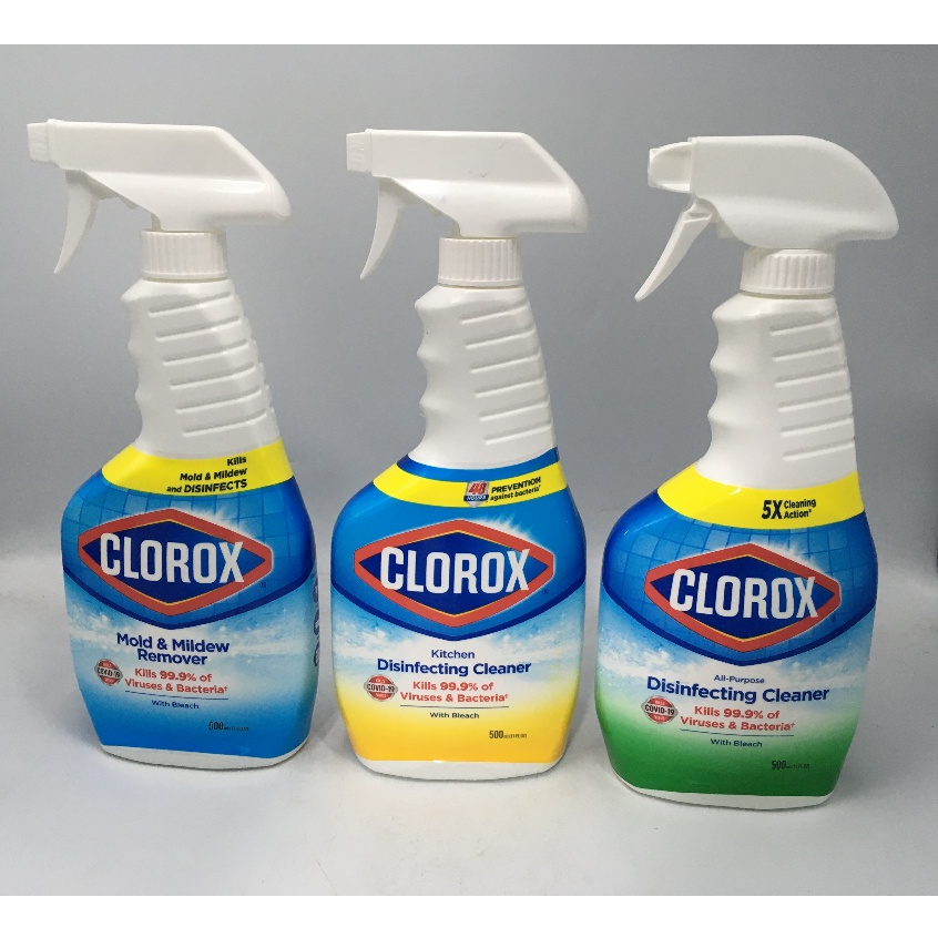 Clorox Disinfecting Cleaner (All-Purpose / Kitchen) / Mold & Mildew ...