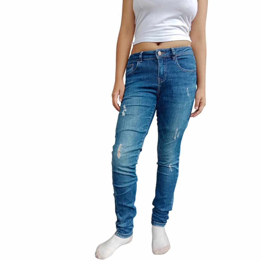 Dark Blue Jeans for Women small size | Shopee Philippines