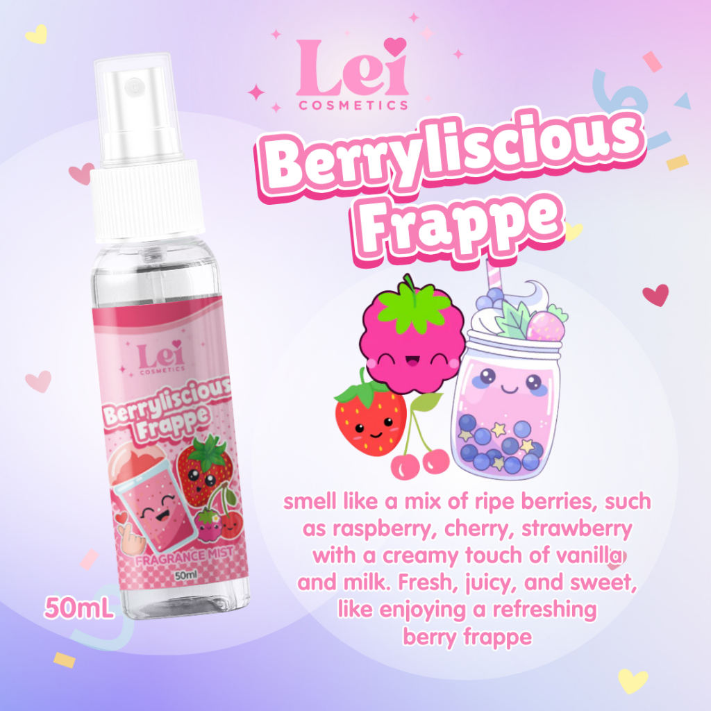 BERRYLISCIOUS FRAPPE Sugar Rush Collection perfume dessert cologne ...