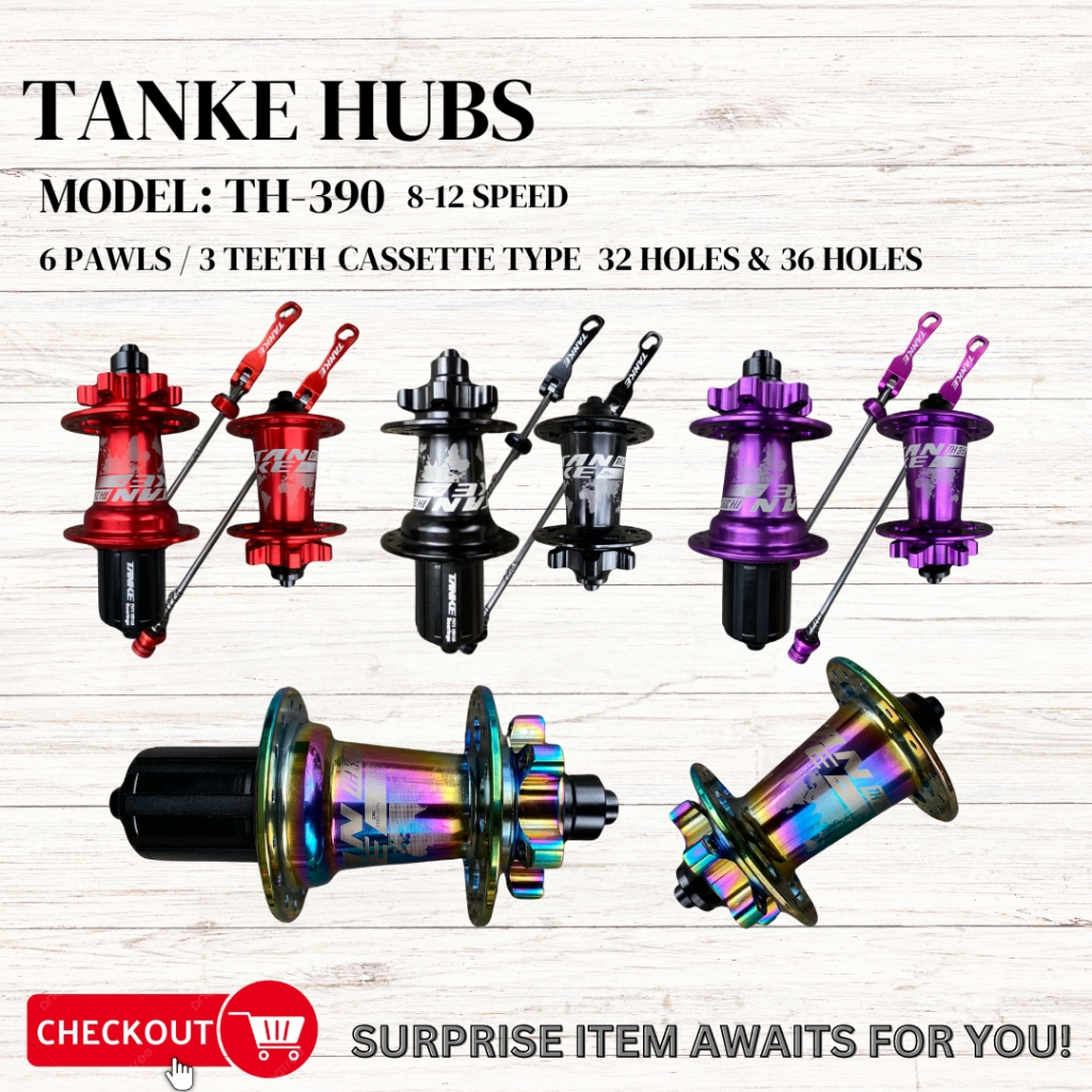 TANKE HUBS 32 holes & 36 Holes Bike Hub 6 Pawls 3 Teeth Cassette type 8 ...