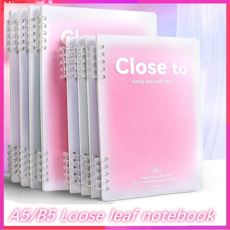 A5/B5 Notebook Loose Leaf Detachable Romantic Garden Notebook Student ...
