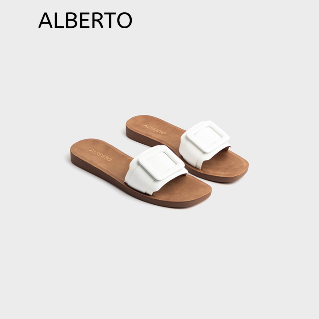 ALBERTO Women's Addison Flat Sandals | Shopee Philippines