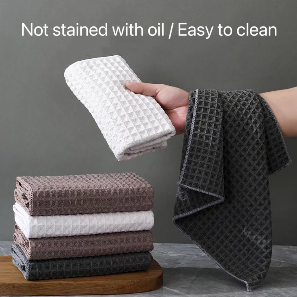 Microfiber Cleaning Cloth Multipurpose Absorbent Towel Quick Drying ...