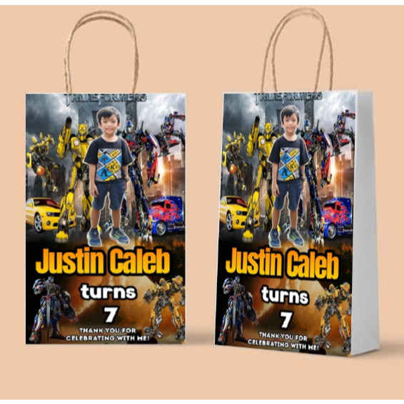 Transformers bumblebee - Personalize Loot bags | Free layout | Shopee ...