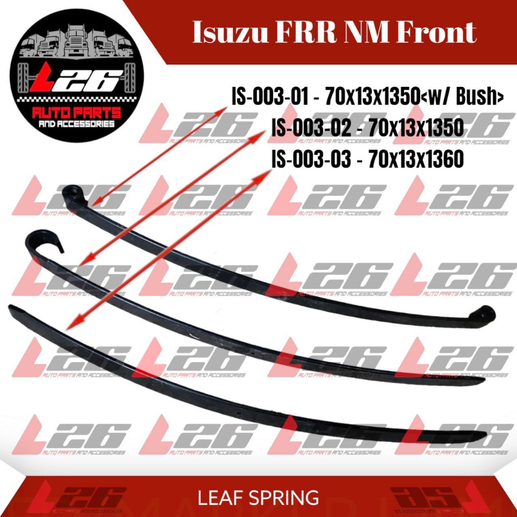 UP-LUC Leaf Spring Molye for Isuzu FRR NM Front sizes available ...