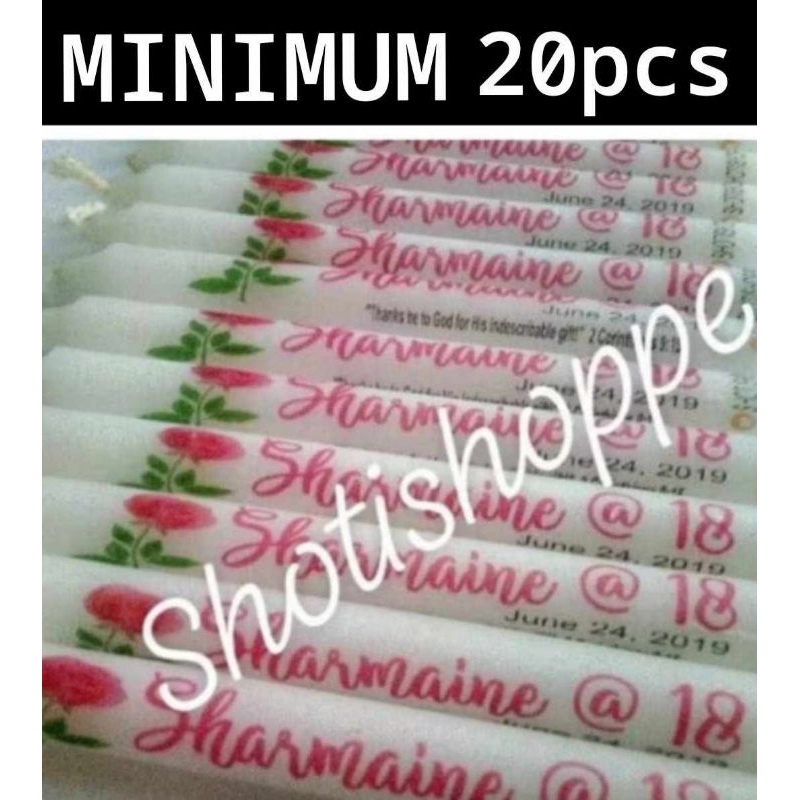 Debut candles/18 candles - 20 PCS MINIMUM ( P10 bawat piraso ) | Shopee ...