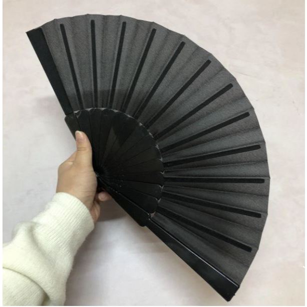 Japanese Portable Big Fan 23cm Plastic Pamaypay Cloth Fan Solid Candy ...