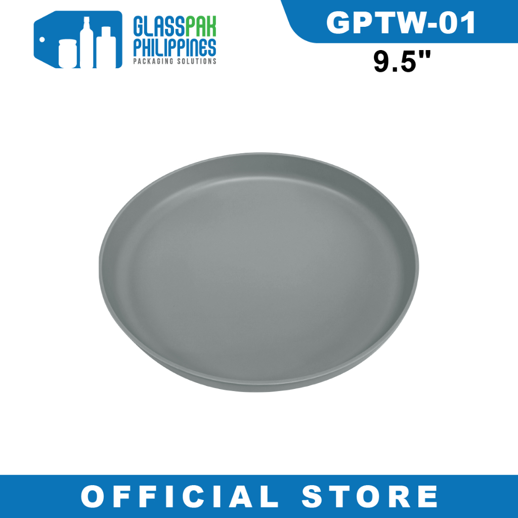 Glasspak 9.5 inch Dinner Plate Melamine Material Charcoal Gray Color ...