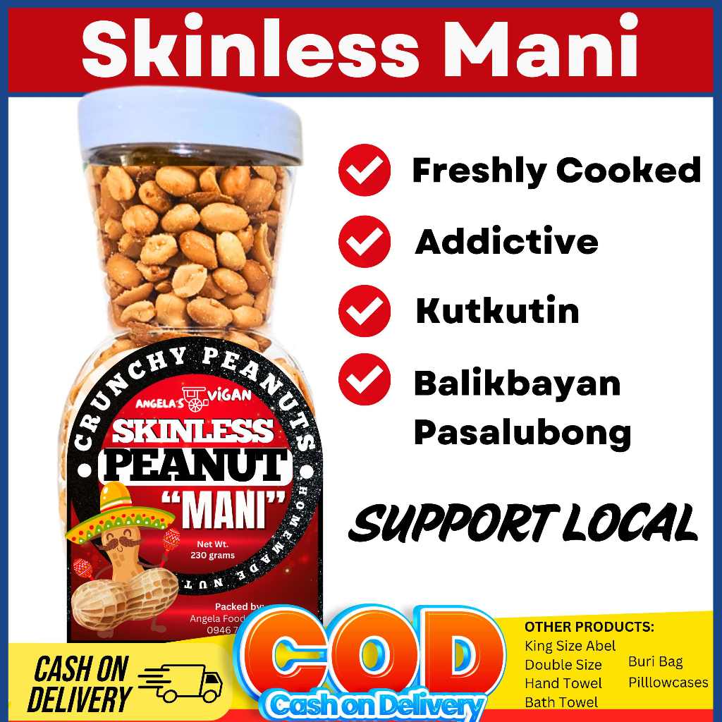 Skinless Peanut in Jar Skinless Peanut Bearnuts Mani Mani Cashew ...