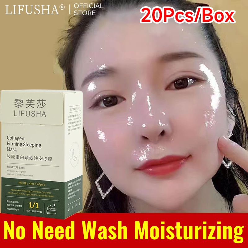 LIFUSHA 20pcs/1Box Korea Collagen Firming Sleeping Mask Moisturizing ...