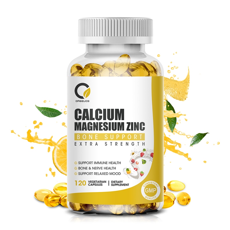 Orgeuos Calcium Magnesium Zinc Capsule 120 Rich In Mineral Vitamin D ...