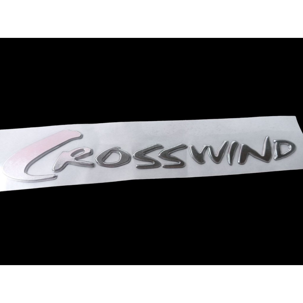 Original Isuzu Crosswind decals (Embossed)Silver Aluminum Color Sold as ...