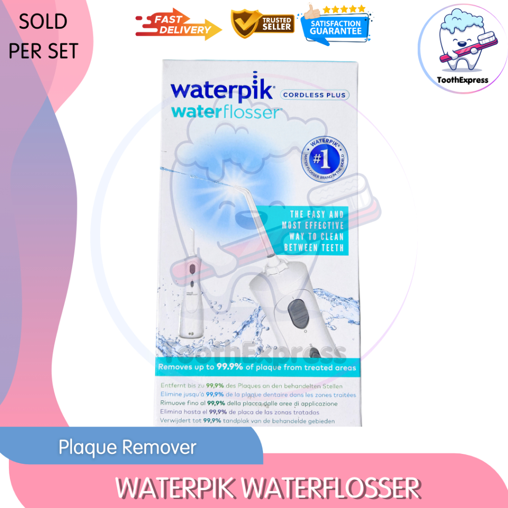 Waterpik White Cordless Water Flosser Rechargeable & Portable Oral ...