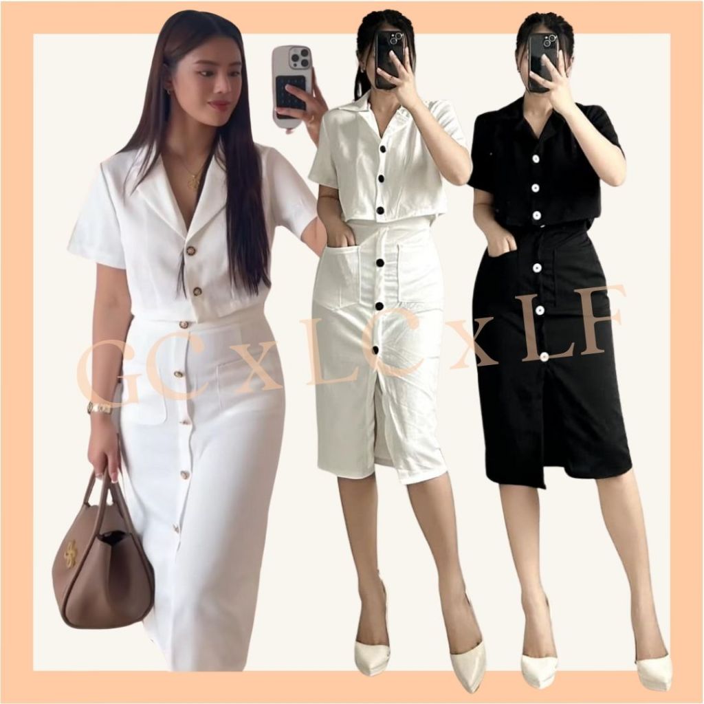 JANELA in Japan Coords Sleeve Collar Working Buttons Croptop ...