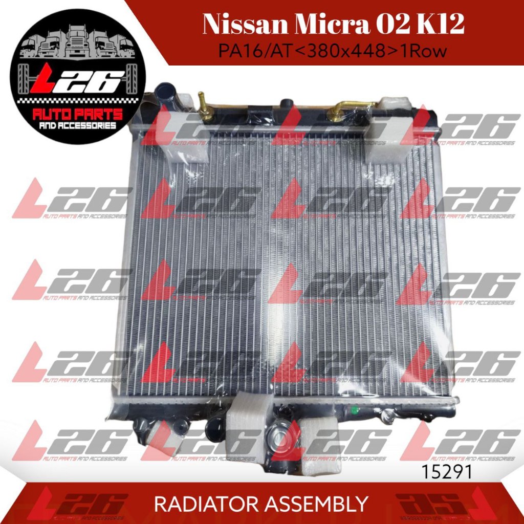 15291 Nissan Micra 2002 K12 Radiator Assembly A/T PA16 (Polar) | Shopee ...