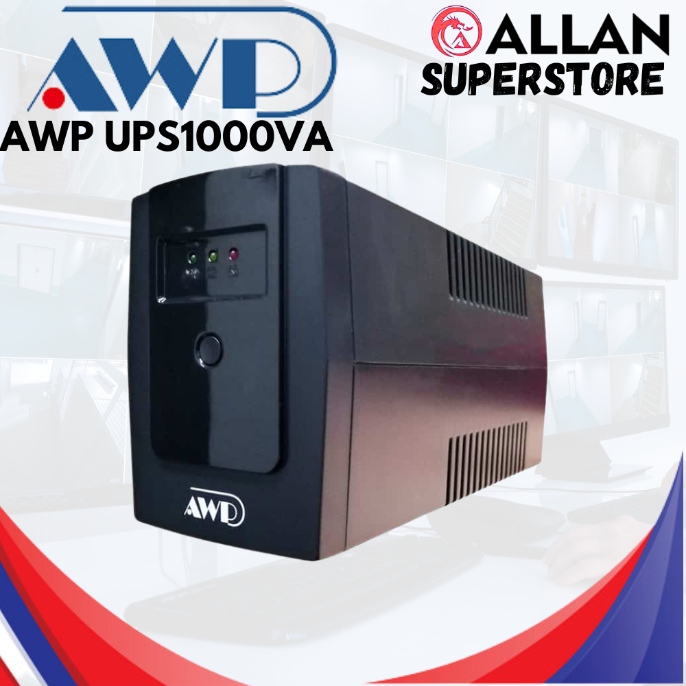 AWP AIDE UPS1000VA with AVR Uninterruptible Power Supply | Shopee ...